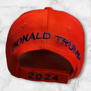 TRUMP 2024 HAT Make America Great Again Embroidered Donald Trump Red ...