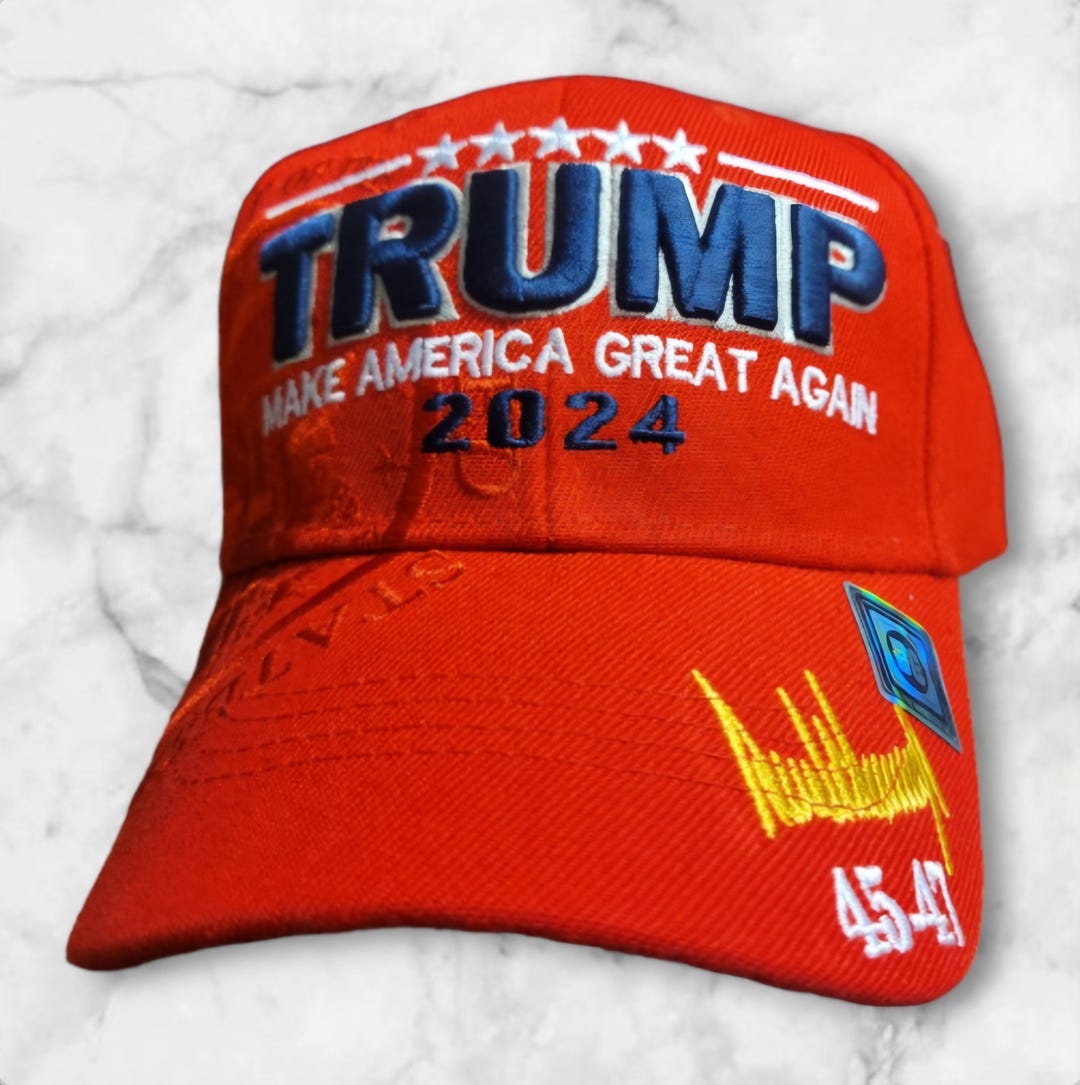 Trump 2024 Embroidered Hat – Make America Great Again Cap - Etsy