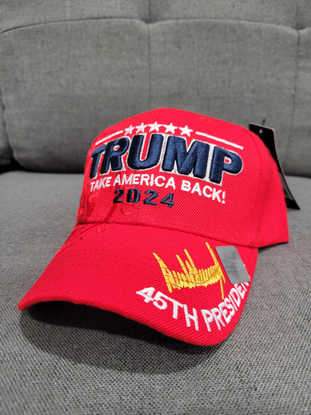 TRUMP 2024 HAT Take America Back Embroidered Donald Trump Red Cap - Etsy