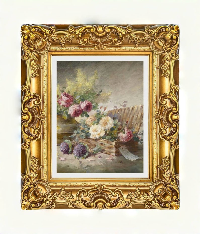 Vintage Picture Frame,baroque Tabletop Home Decor,6x8 Antique Gold ...