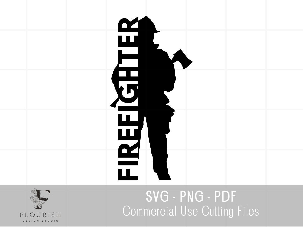 Firefighter SVG: Exclusive Design for Fire Dept - DIY Crafts, Cutting ...