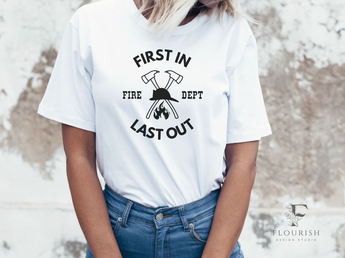 Fire Dept SVG: Heroic Firefighter Design for Cutting Machines ...