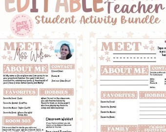 Editable Meet the Teacher Form Canva Template - Etsy