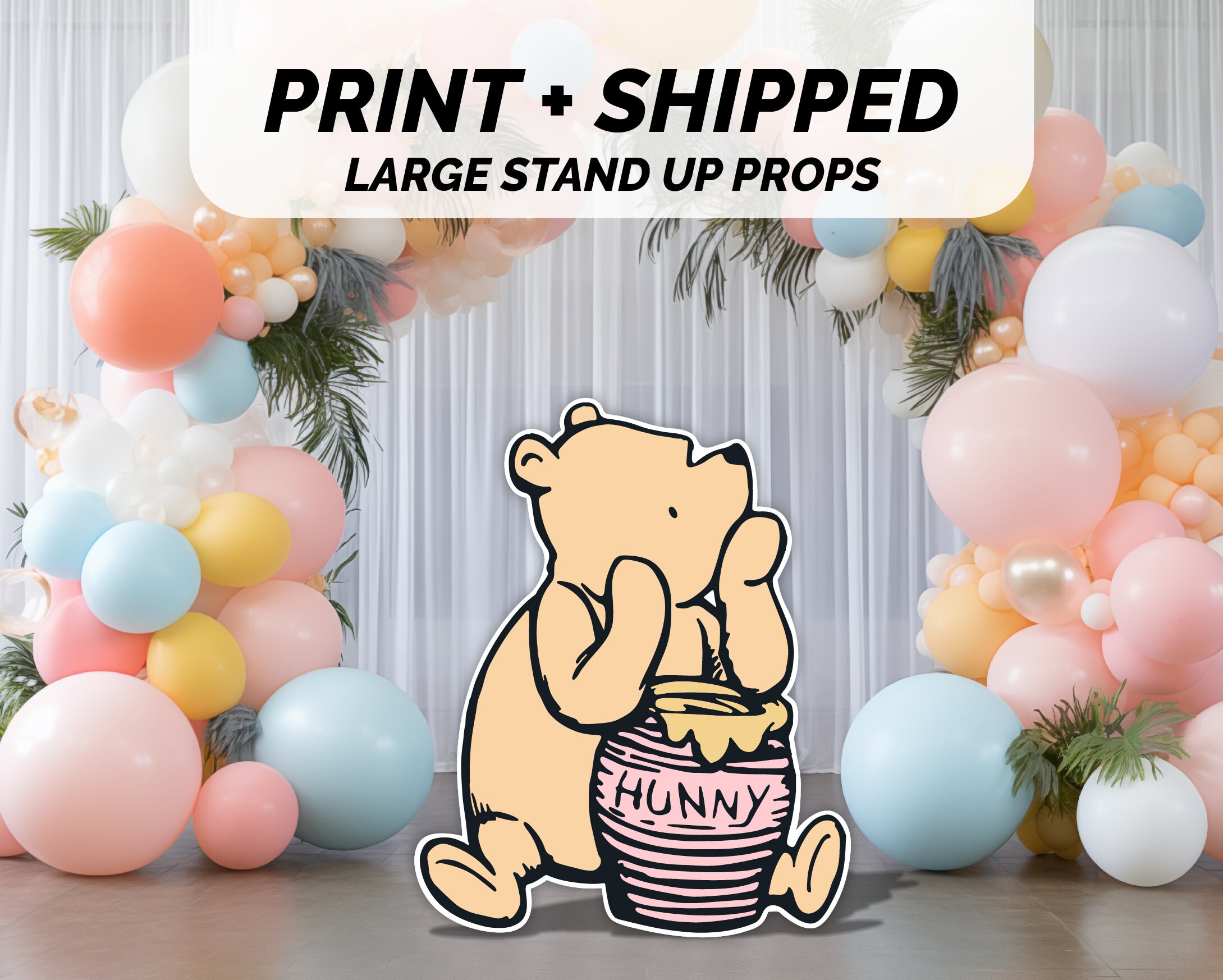 Classic Winnie the Pooh Cutouts Babyshower, Lawn Signs, Yard Sign, Yard ...