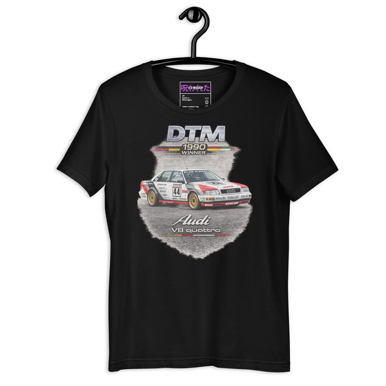 Audi V8 Quattro 1990 DTM Champion Tribute T-shirt, Classic Touring Car ...