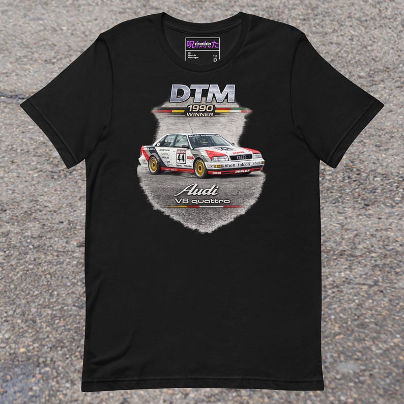 Audi V8 Quattro 1990 DTM Champion Tribute T-shirt, Classic Touring Car ...