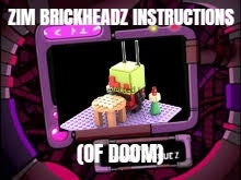 Invader Zim Lego Brickheadz MOC Custom instructions Only - Etsy