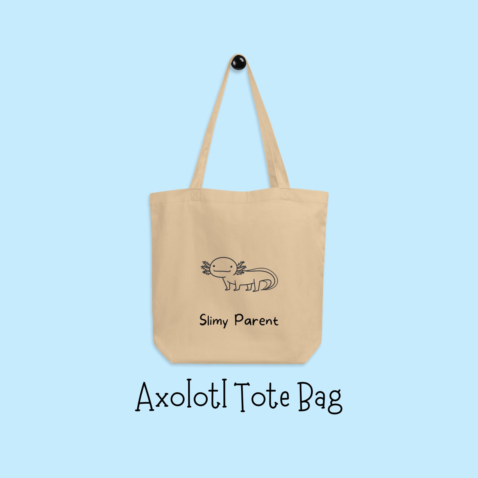 Axolotl Tote Bag | 100% Cotton | Shopping Bag | Market Bag | Pet Parent ...