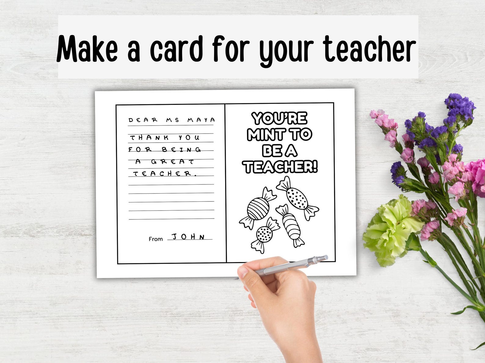 Teacher Appreciation Cards Printable Teacher Appreciation Week Gift ...