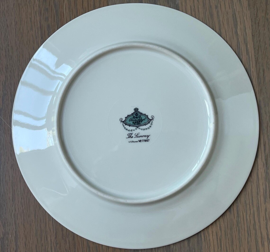 Vintage Rutherford the Ivory Sunray Side Plate - Etsy