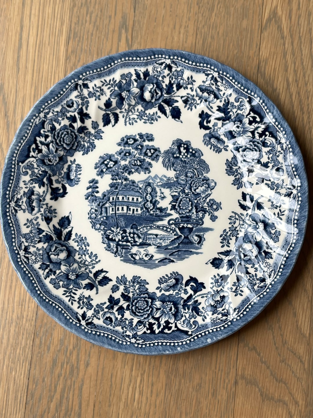 Vintage Churchill Tonquin 10 Dinner Plate Blue Transferware England - Etsy