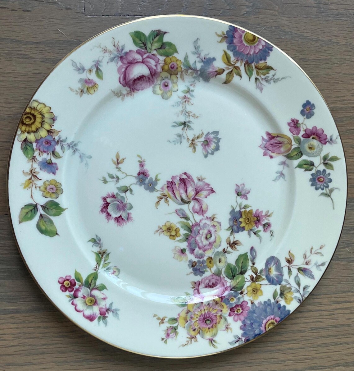 Vintage Rutherford the Ivory Sunray Side Plate - Etsy