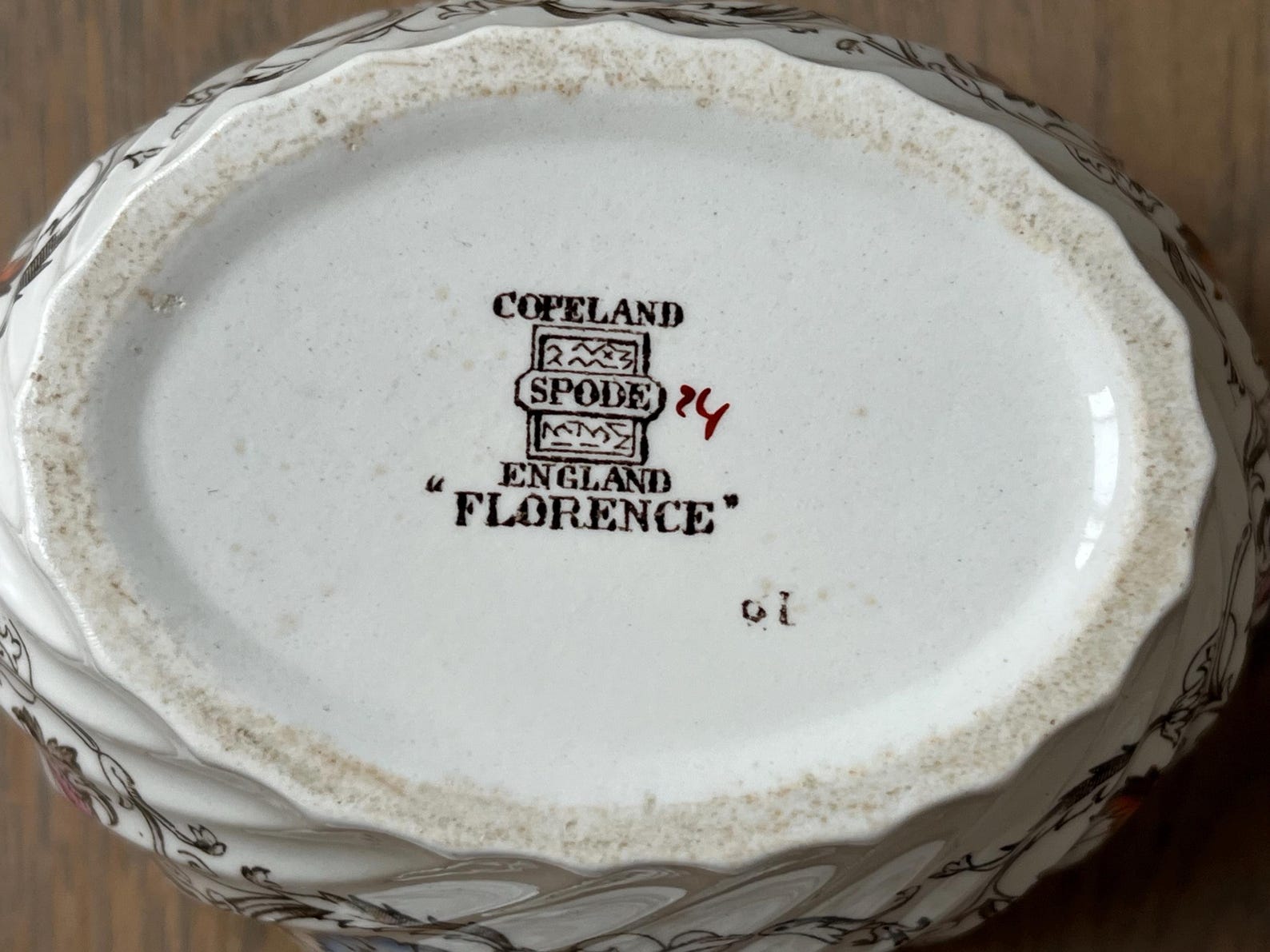 Vintage Copeland Spode Florence Creamer and Sugar Bowl England - Etsy