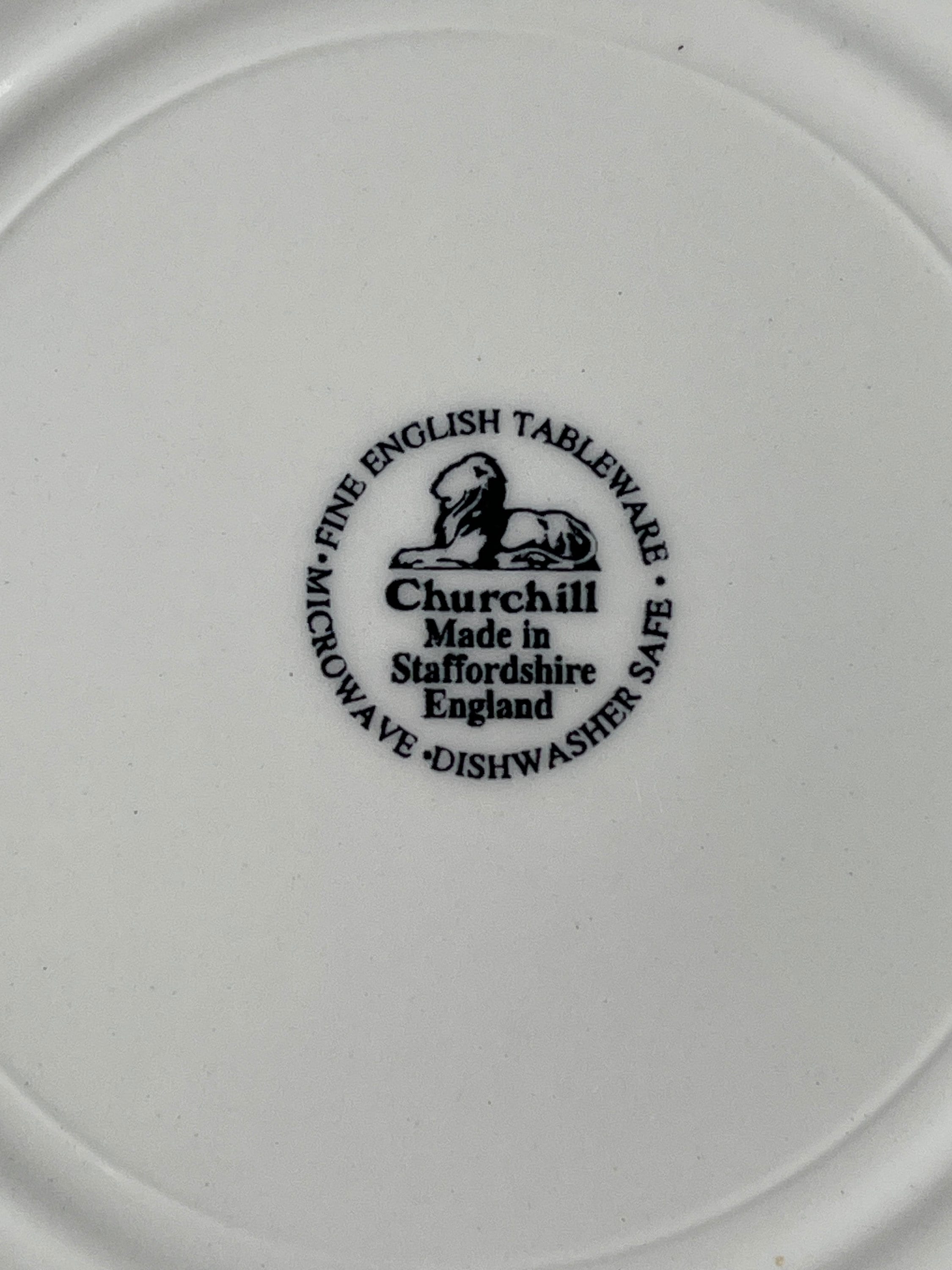 Vintage Churchill Tonquin 10 Dinner Plate Blue Transferware England - Etsy