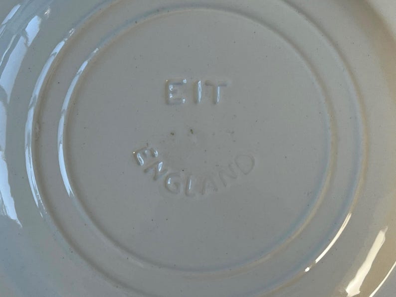 Vintage Ironstone EIT Blue Willow Blue and White Plate 7 England - Etsy