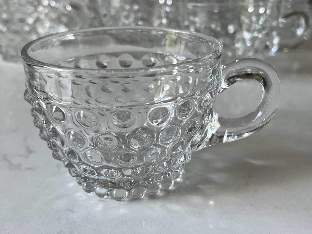 Vintage Duncan Miller Hobnail Holiday Punch Glasses Set of 12 - Etsy