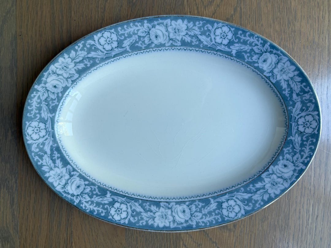 Vintage Henley Blue Johnson Brothers Blue and White Platter England 8 ...