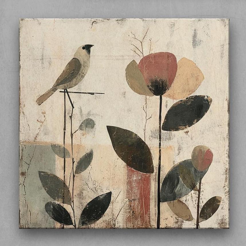 Neutral Botanical Prints Set – Rustic Farmhouse Wall Art 4XB273 - Etsy