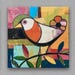 Abstract Bird Art Prints – Modern Cubist Style, Set of 4, 4XB467 - Etsy