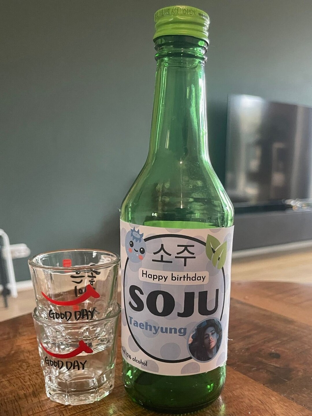 BTS Soju Customized Labels, 1-7 Pcs Physical or Digital Bottle Labels ...