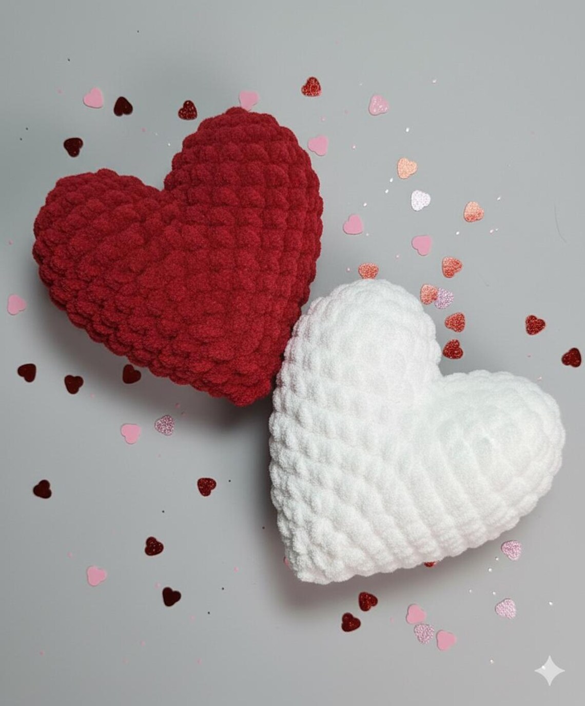 Crochet Heart Amigurumi Pattern, Chenille Plushie (PDF Pattern) - Etsy