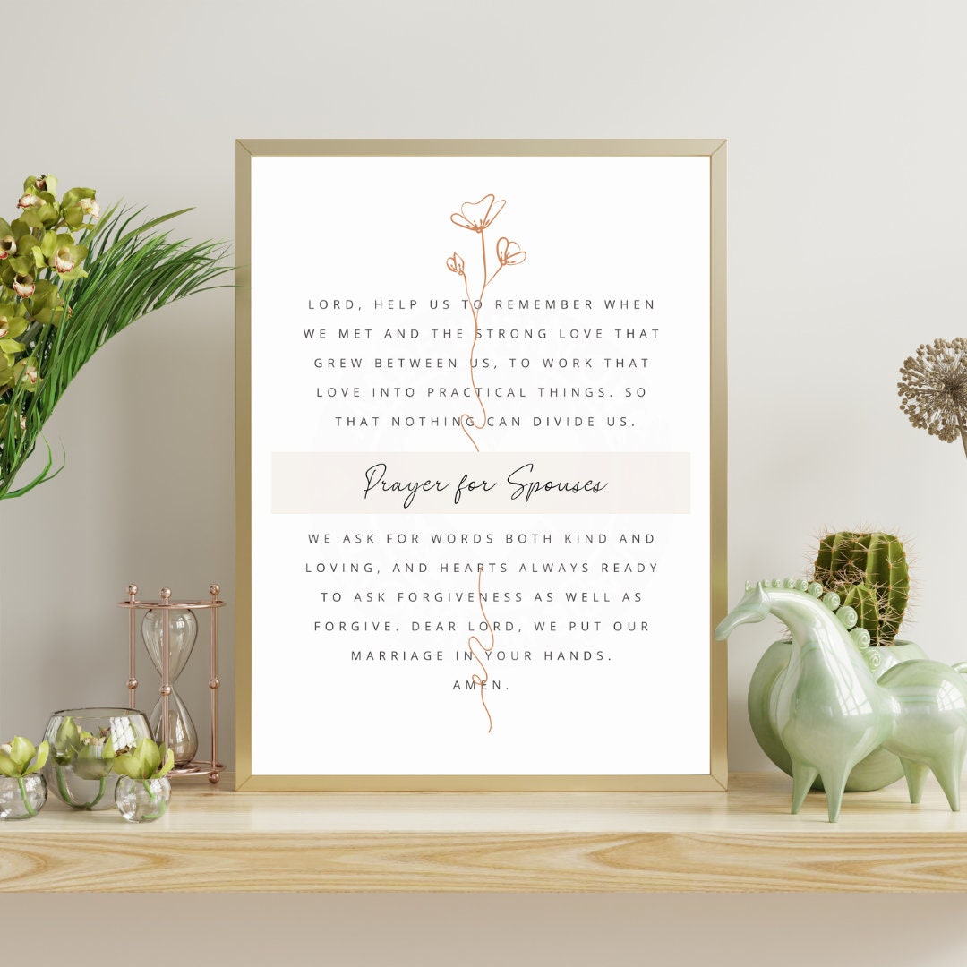 Prayer for Strong Marriage Digital Download Marriage Prayer I Love You ...