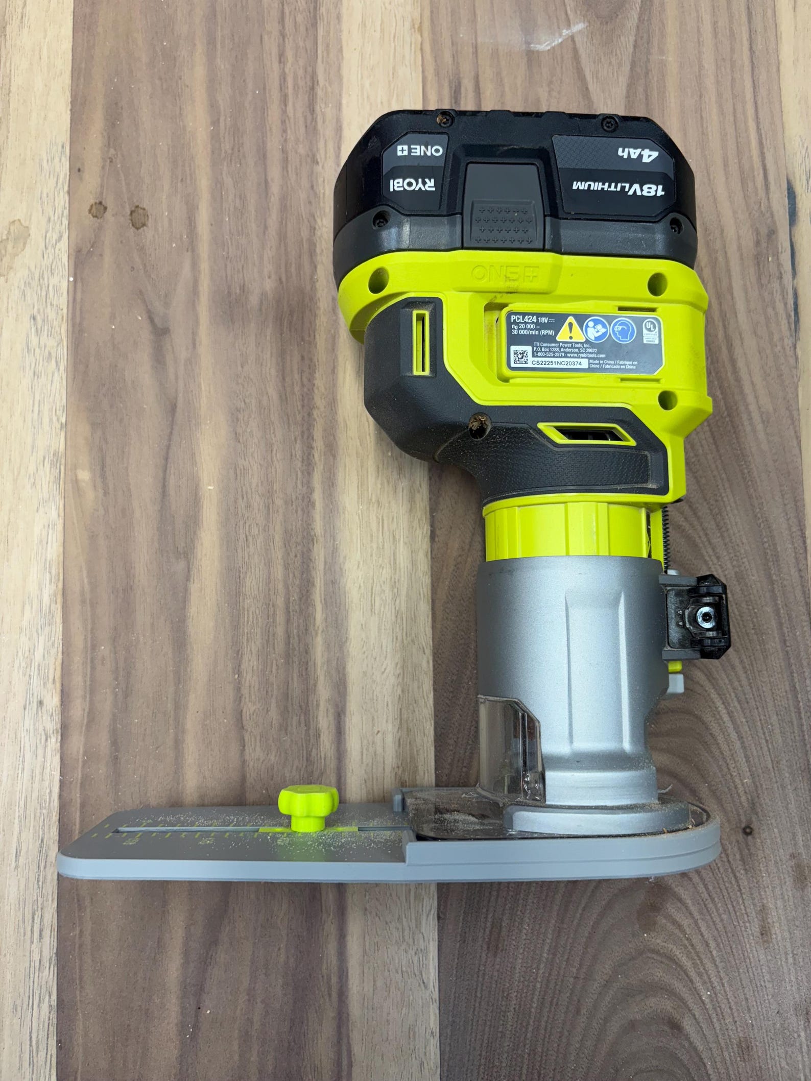 Ryobi Trim Router Circle Cutting Jig: 1.5"-18" Adjustable Woodworking ...