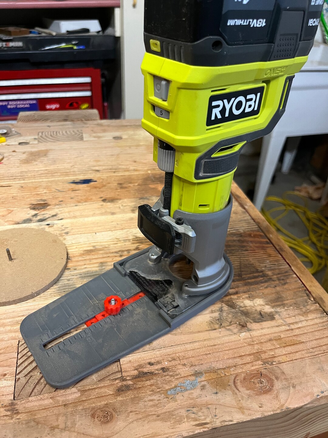 Adjustable Circle Cutting Jig Compatible With Ryobi ONE Compact Router ...