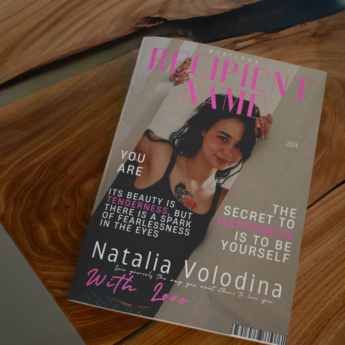 Birthday Magazine, Customizable Magazine for Girlfriend, Best Friend ...