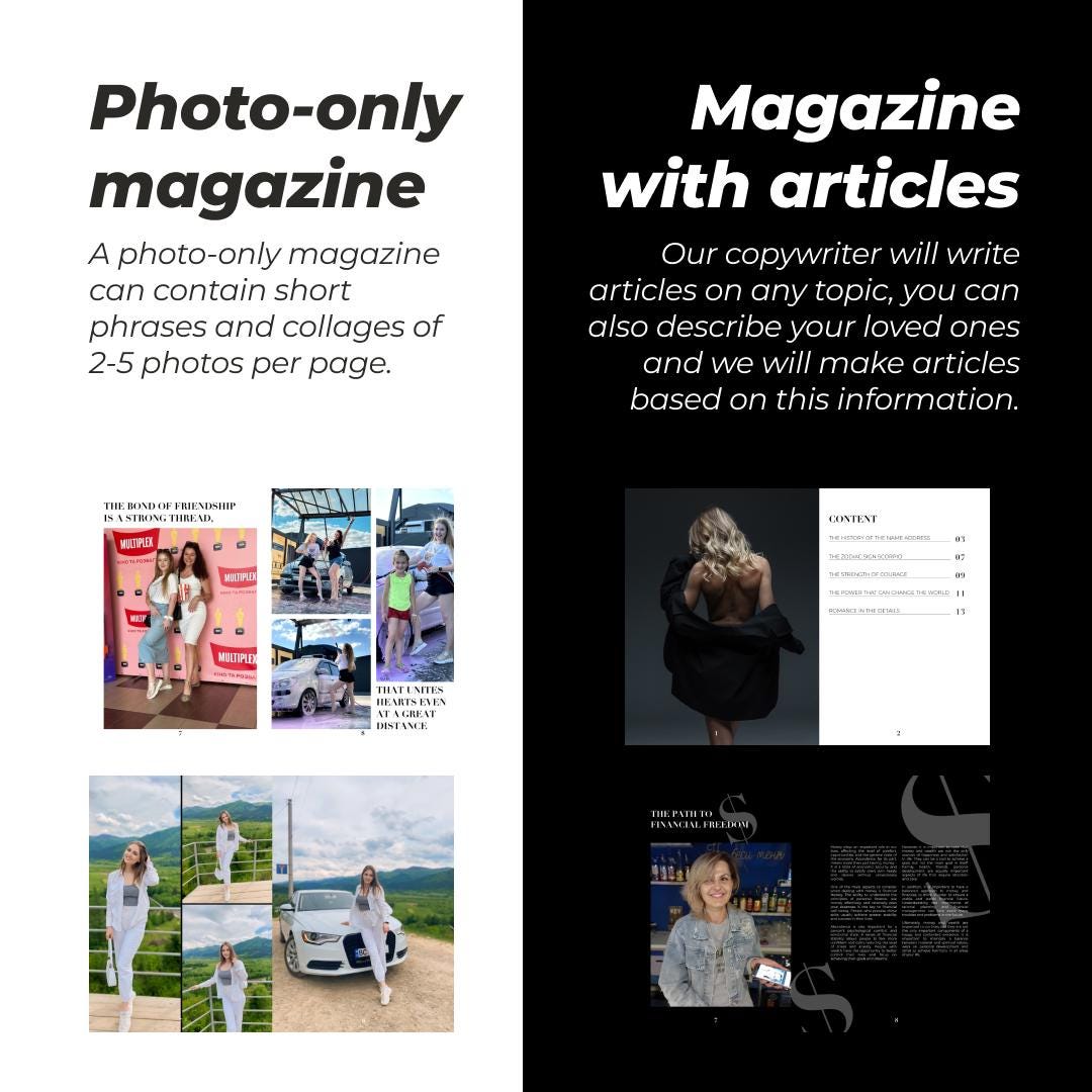 Birthday Magazine, Customizable Magazine for Girlfriend, Best Friend ...