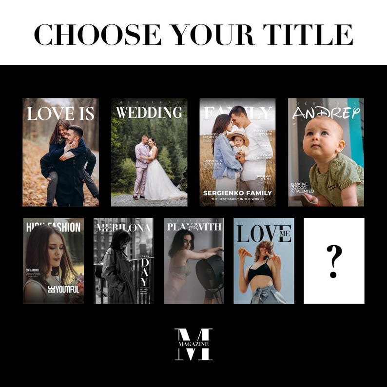 Wedding Coffee Table Photo Book Template Editable, Modern Editorial ...