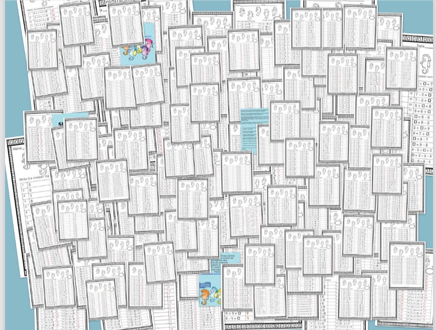 First Grade Math Facts Review - Etsy