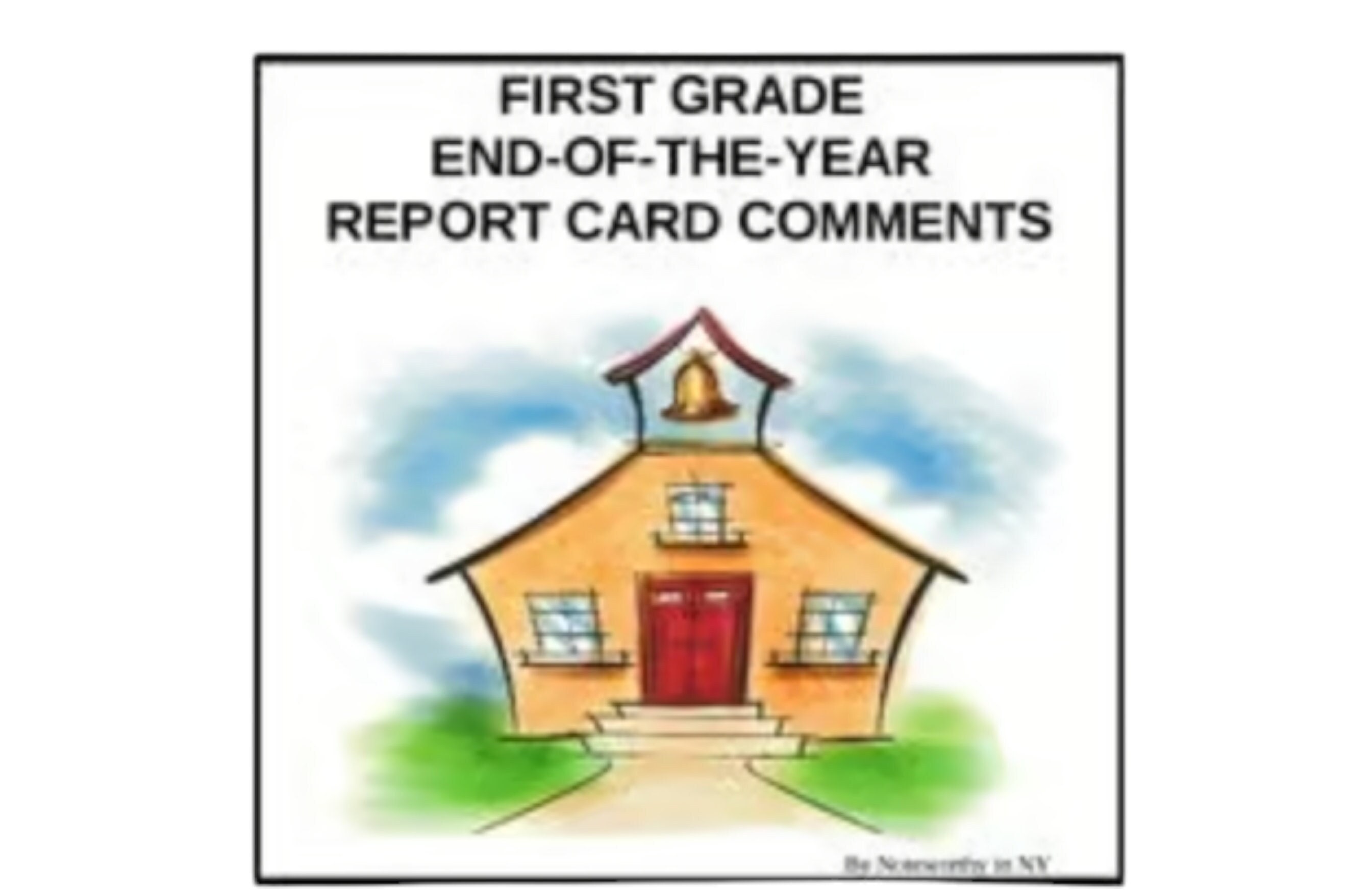First Grade End-of-the Year Report Card Comments - Etsy