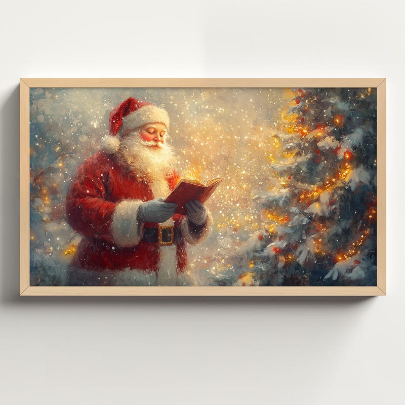 Santa Checking His List - Etsy