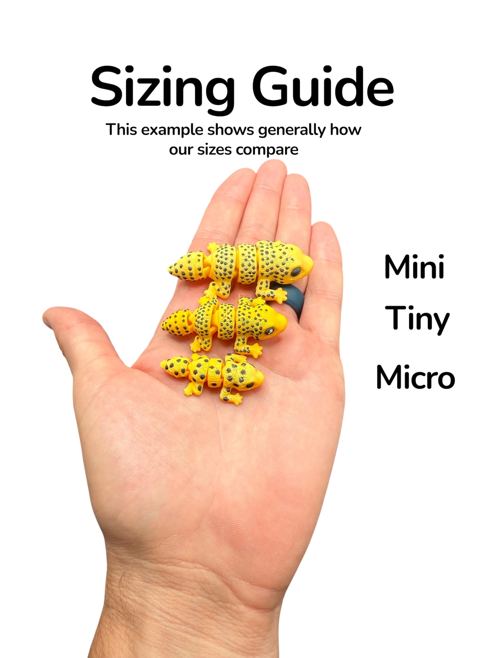 Tiny Pocket Pets – 3D Printed Articulated Animals - *NEW Size* - Etsy