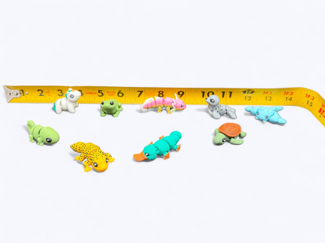 Tiny Pocket Pets – 3D Printed Articulated Animals - *NEW Size* - Etsy