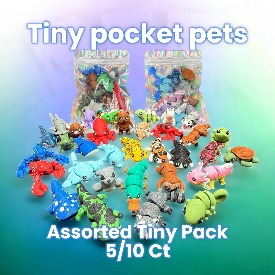 Tiny Pocket Pets - 5/10 Ct Packs - Random Mix - Etsy