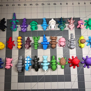 Mini Pocket Pets – 3D Printed Articulated Animals - Fun Collectible ...