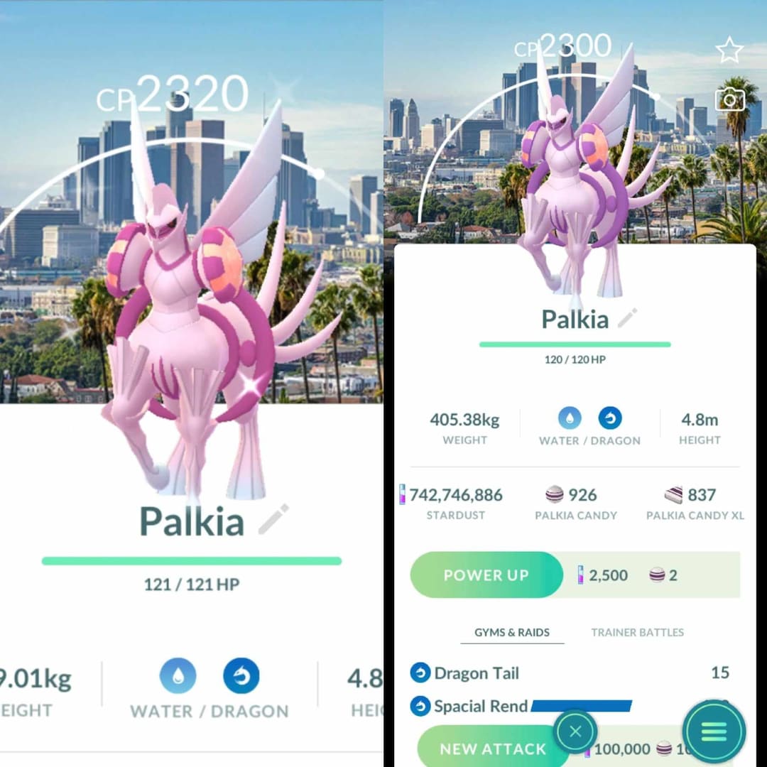 Shiny Palkia Origin Forme W/wo Los Angeles Background Trade - Etsy