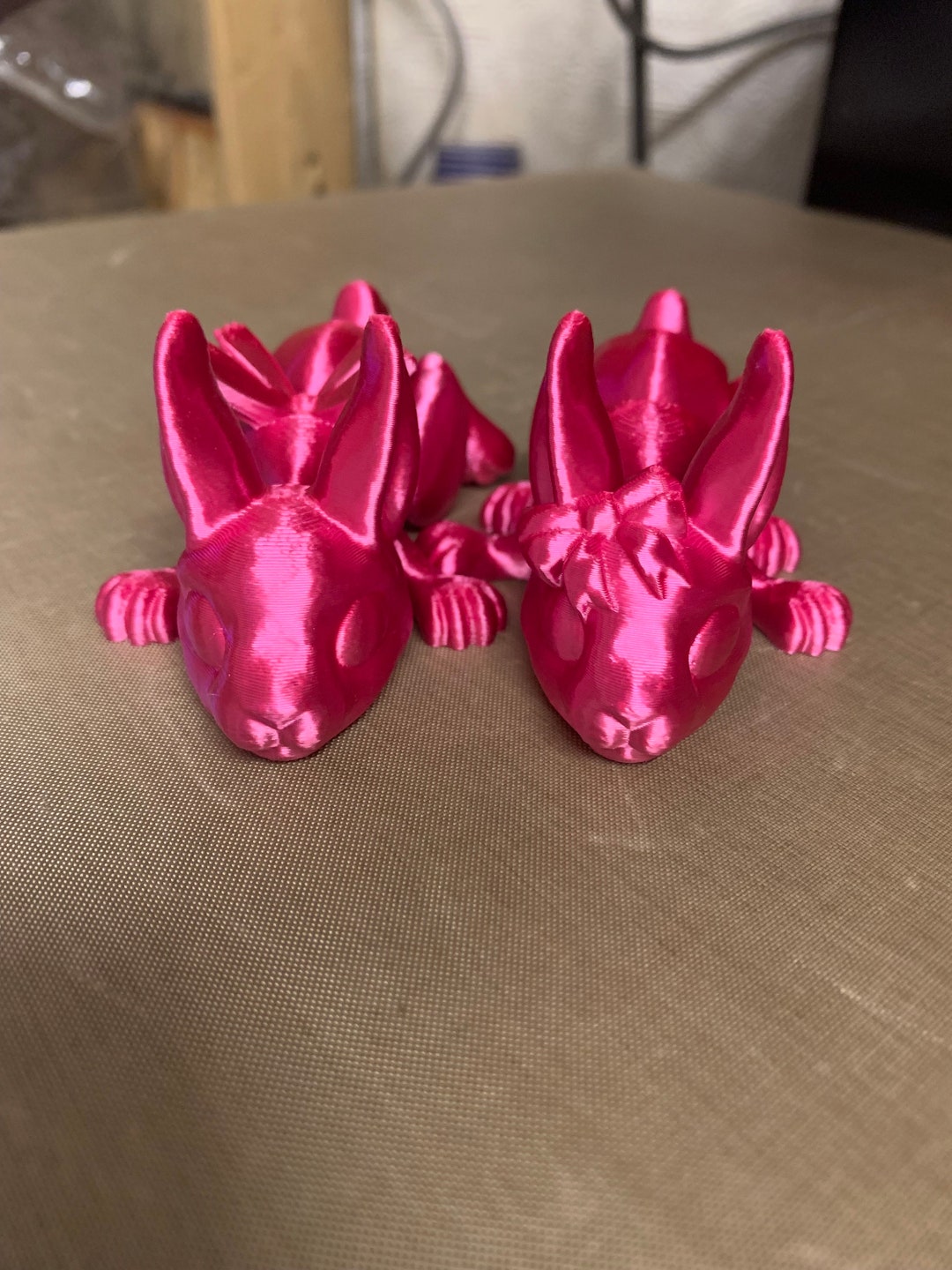 3D Printed Articulated Flexible Bunny Rabbit Fidget Toy Stress Relief ...