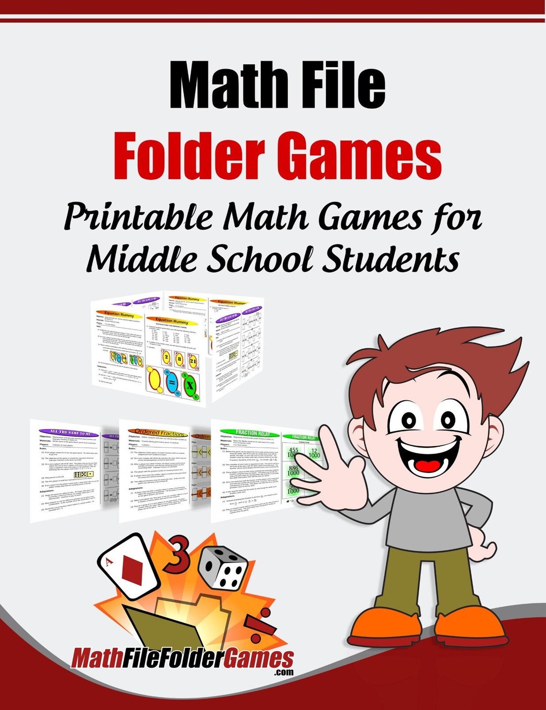 42 Printable Math Games for Middle School & Upper Elementary Students ...