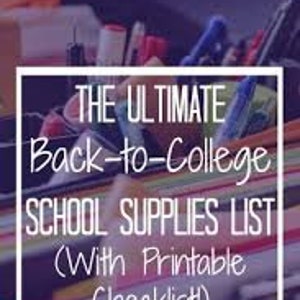 Ultimate College Shopping List Template Editable & Printable Checklist ...