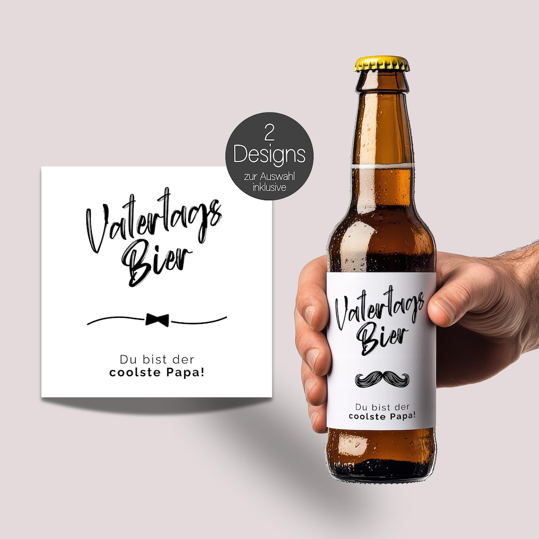 Beer Bottle Label Father's Day Beer for Men, Download, Father's Day ...