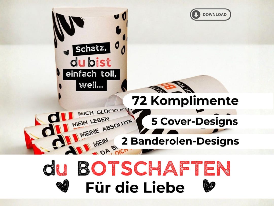 Duplo Wrapper Download – 72 Love Messages & Compliments – Valentine's ...