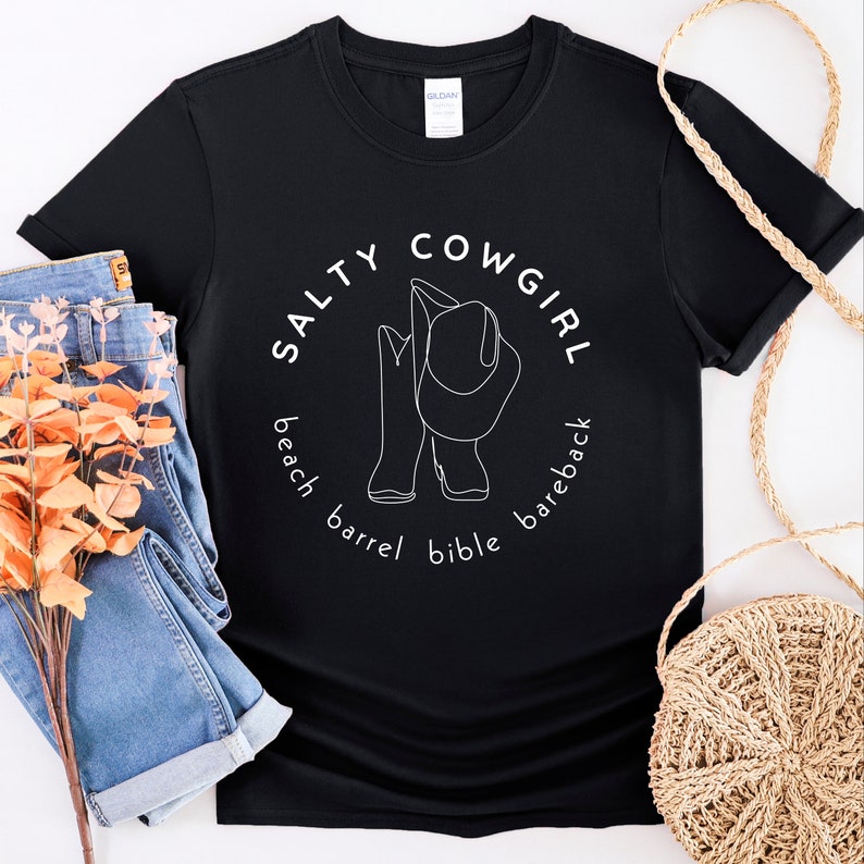 Beach, Barrel, Bible & Bareback Tee - Etsy