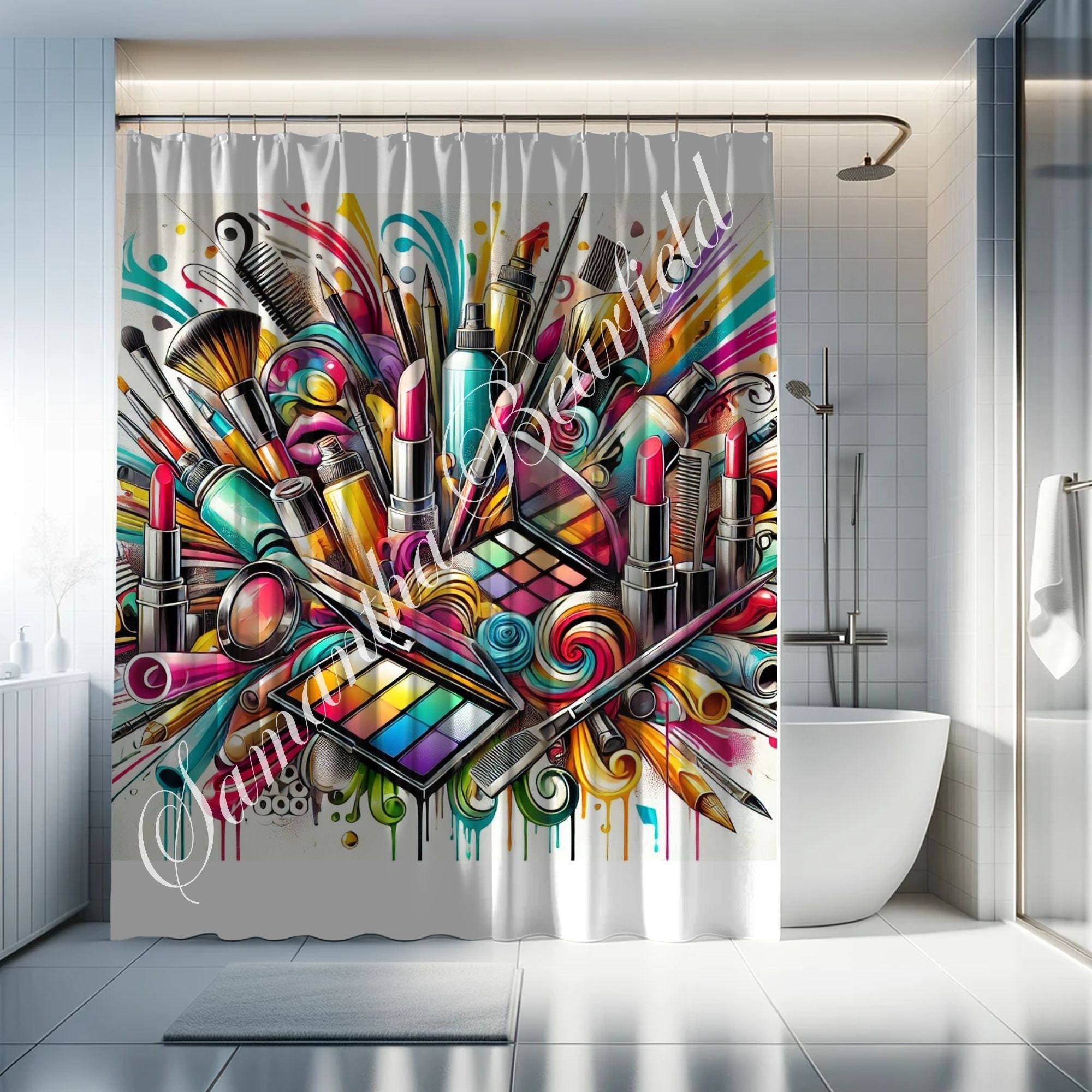 AI Digital Download of a Giraffe Power Cosmetic Blowout Art Piece 325 ...