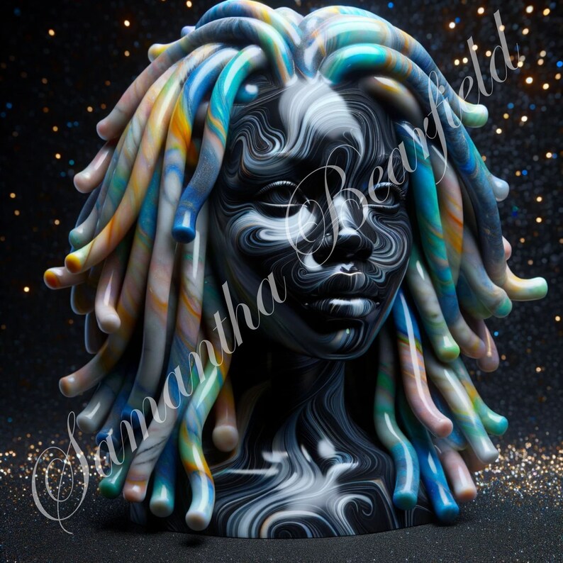 AI Digital Download of a Stunning Hyper-realistic Statue of an African ...