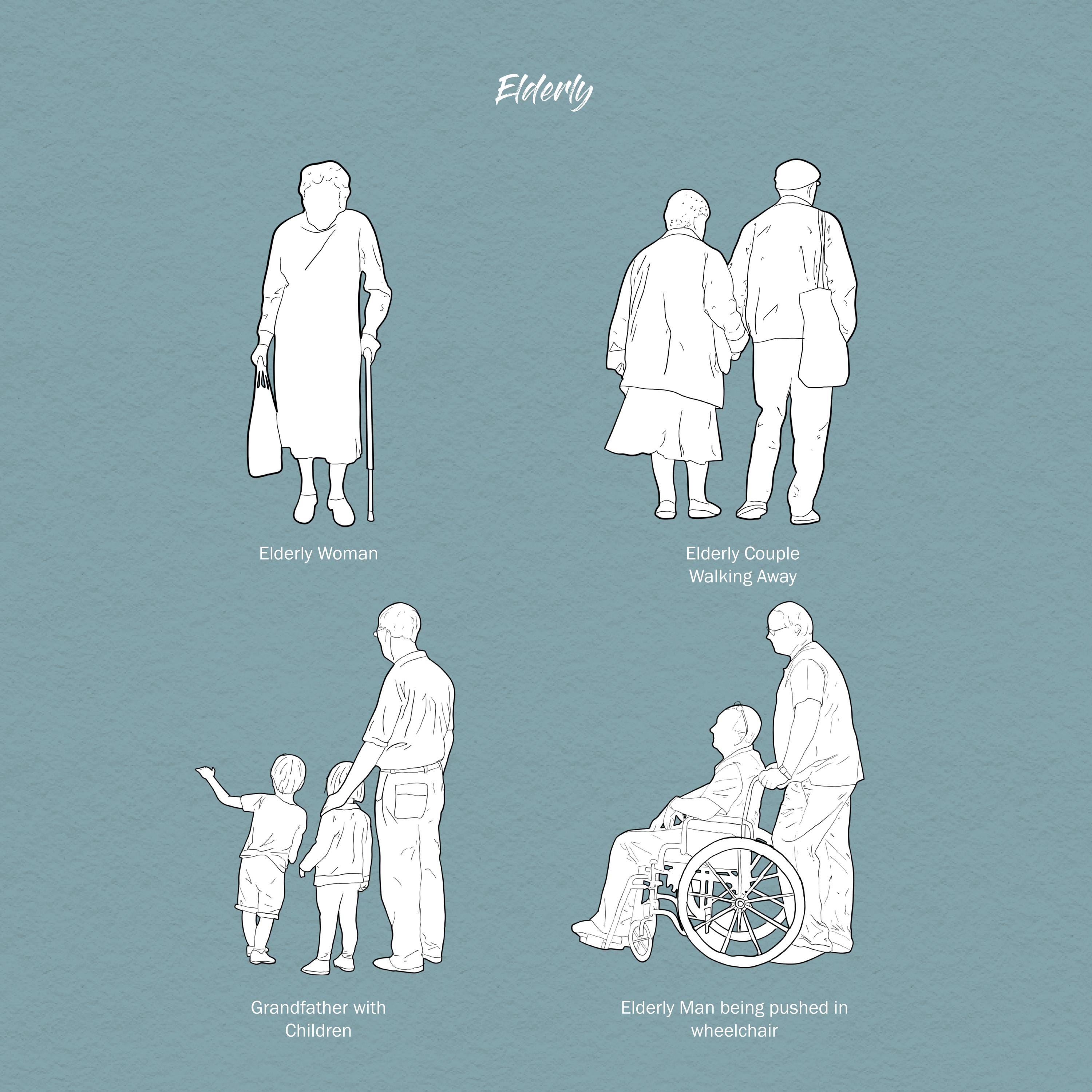 Procreate People Stamp Brushes, People Stencils, Architecture Procreate ...