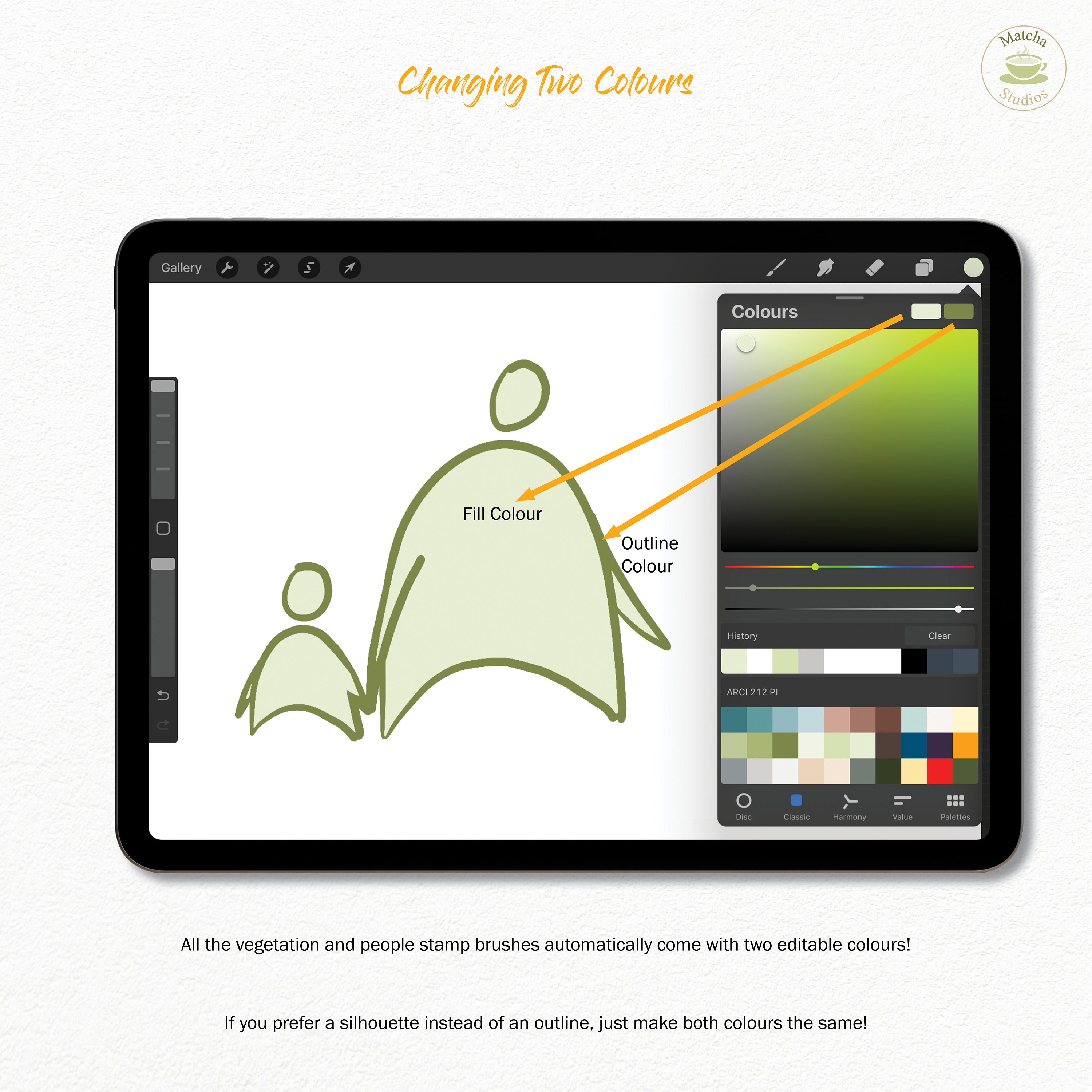 Architecture Procreate Diagram Brush Set, Symbols, Vegetation and ...