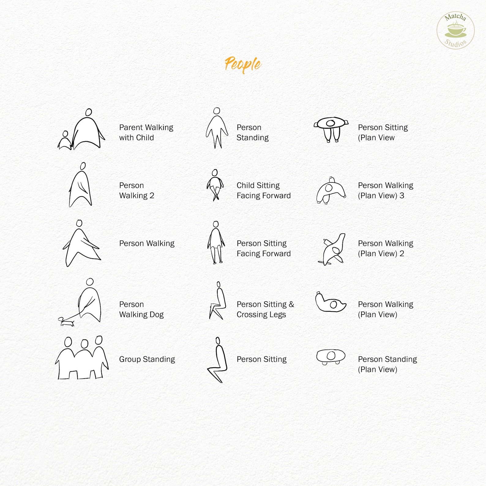 Architecture Procreate Diagram Brush Set, Symbols, Vegetation and ...